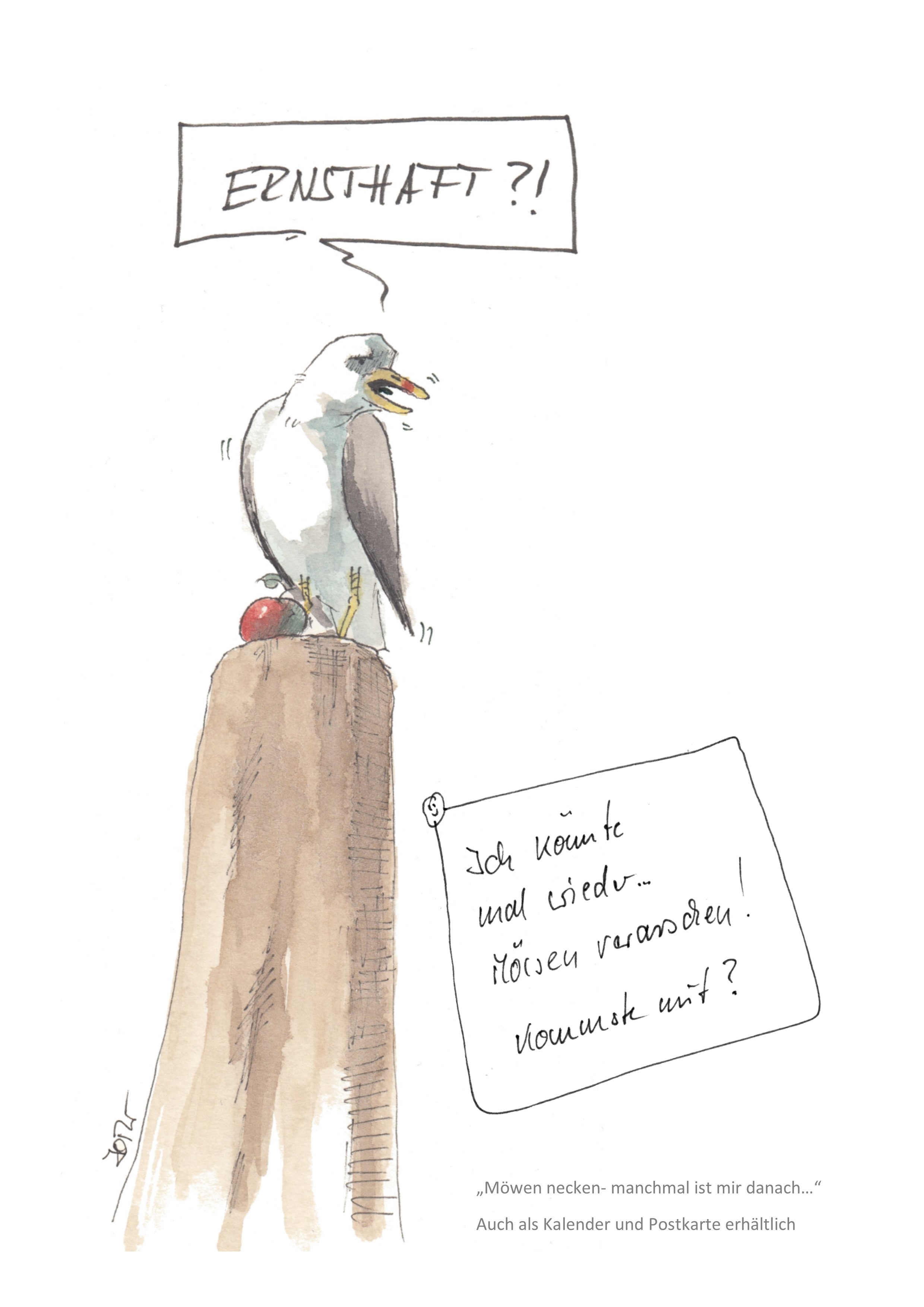 Ich könnte mal wieder Möwen verarschen – Apfel – Joachim R. Niggemeyer